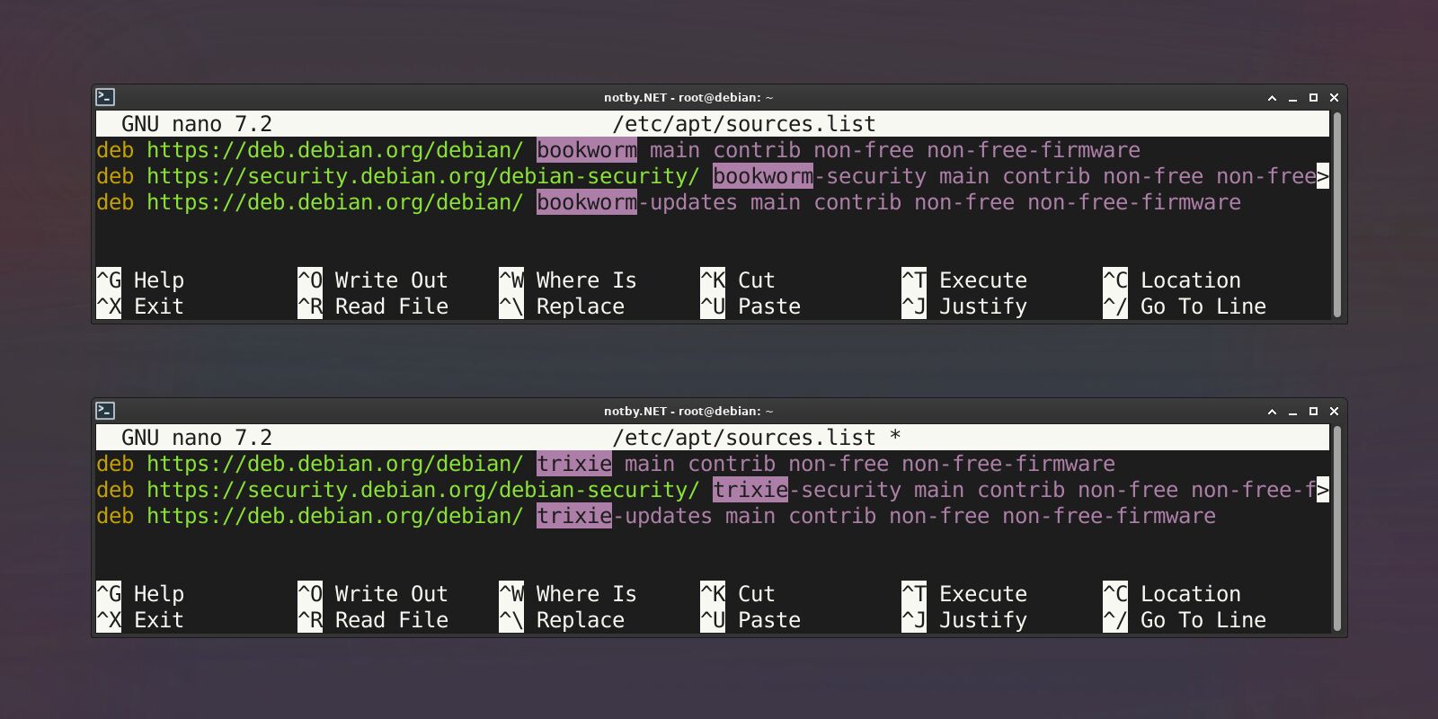 Переход на тестовую версию Debian 13 Trixie - notby.NET